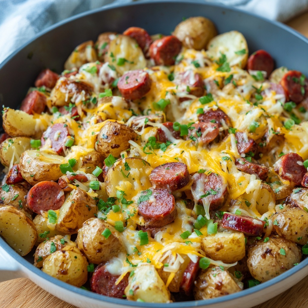 Cheesy Ranch Potatoes with Smoked Sausage : Easy One-Pan Comfort - The ...