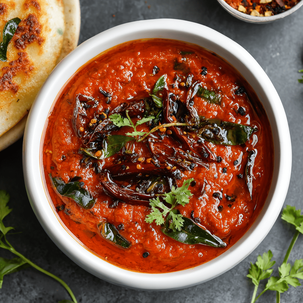 Authentic South Indian Tomato Chutney Recipe : Quick and Flavorful ...