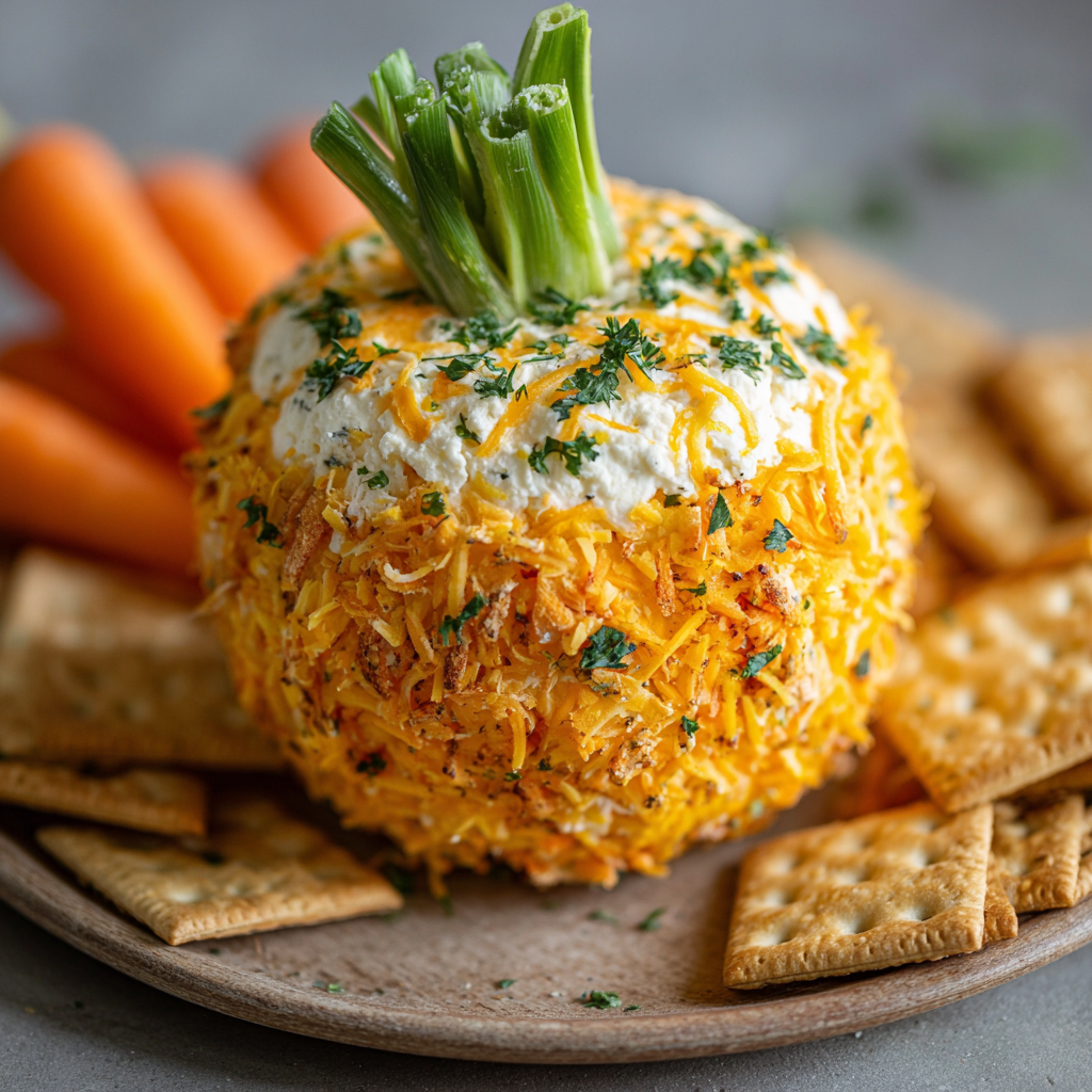 Carrot Cheese Ball : Cute, Creamy & Perfect with Crackers - The recipe ...