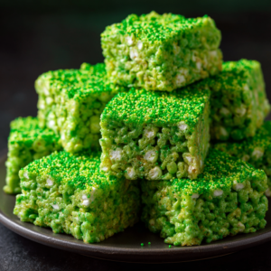 Green Rice Krispie Treats : Fun, Festive, and Perfect for St. Patrick’s ...