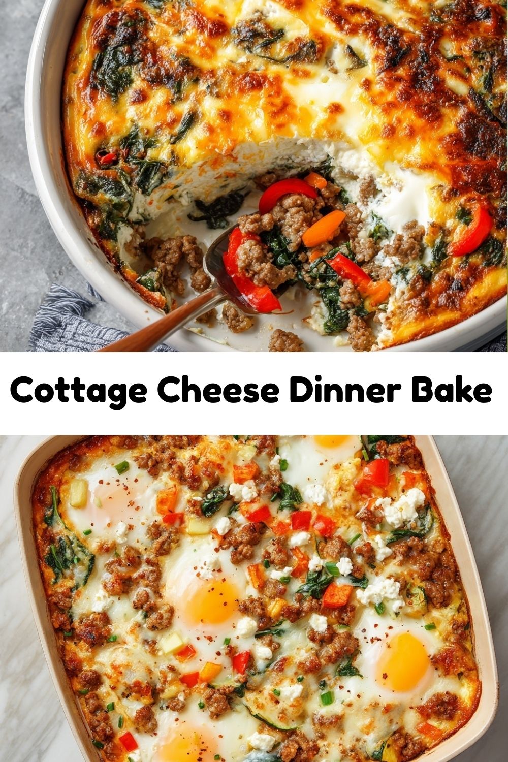 Cottage Cheese Dinner Bake : Creamy, Cheesy, and Protein-Packed ...