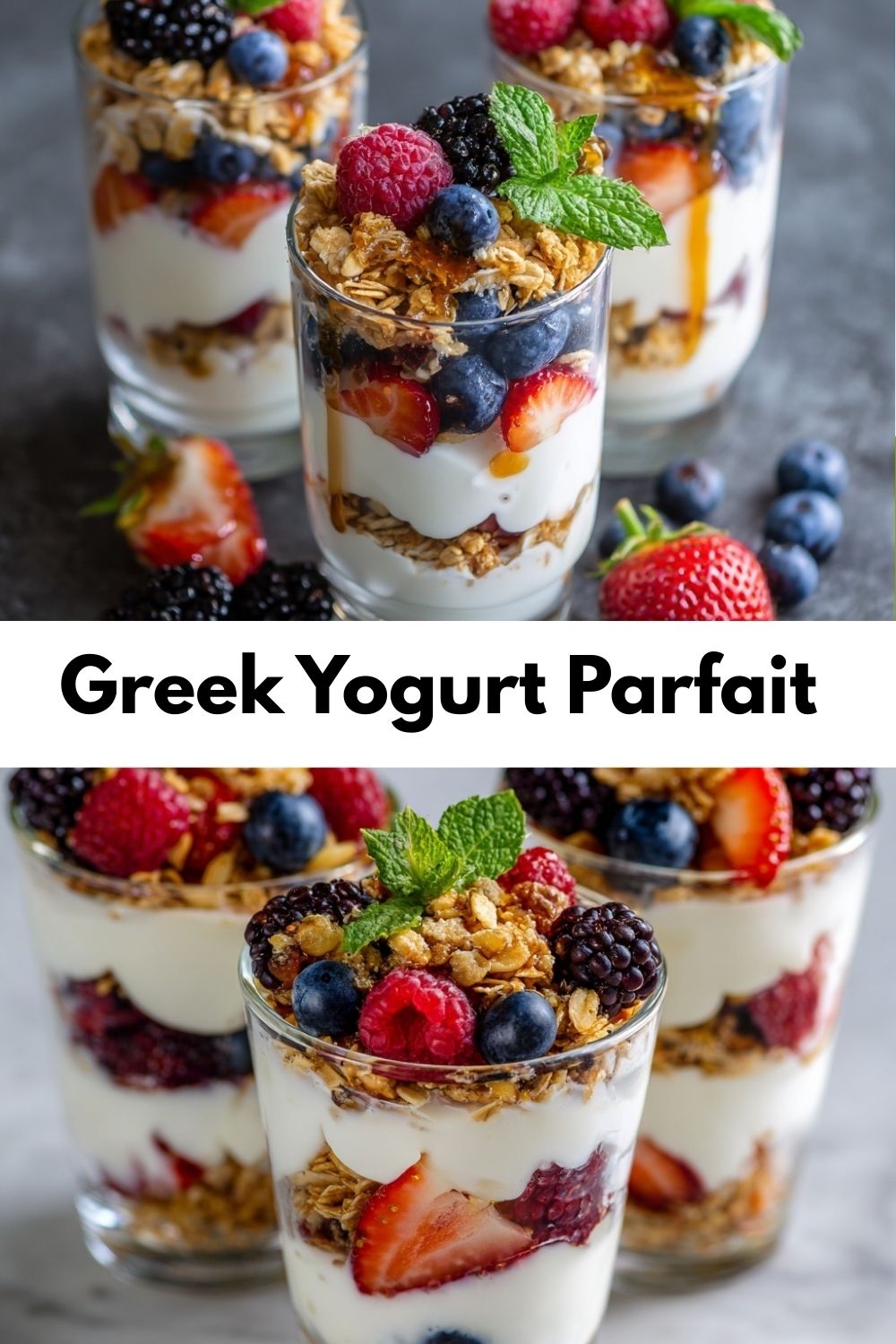 Greek Yogurt Parfaits with Berries & Granola : Fresh, Simple & Crowd ...