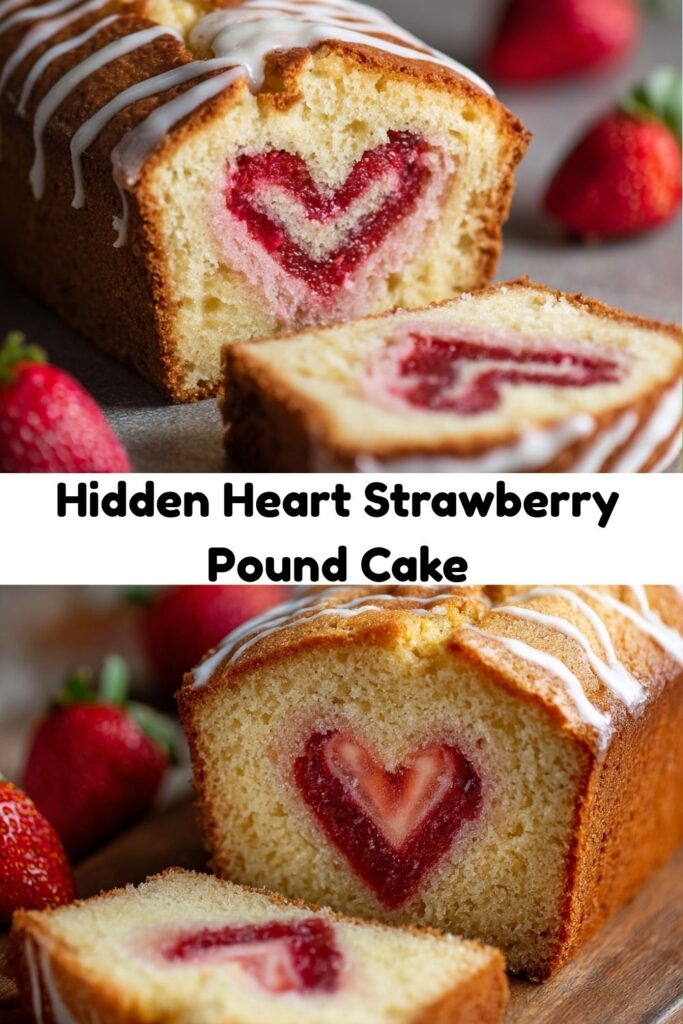 Hidden Heart Strawberry Pound Cake : Surprise Inside & Perfect for ...