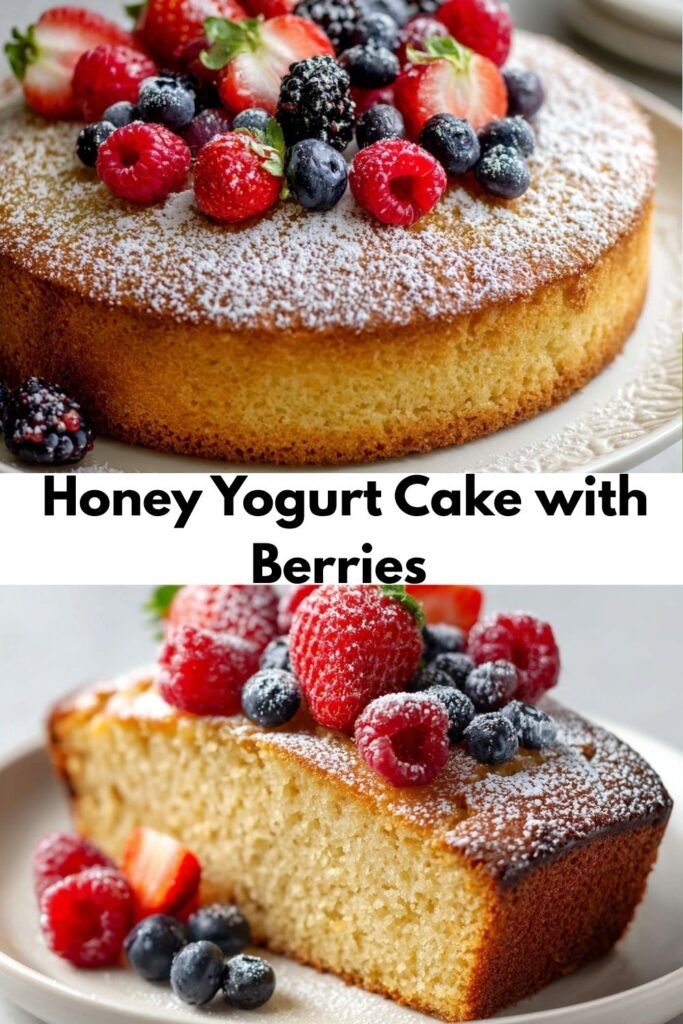 Honey Yogurt Cake with Berries : Light, Moist, and Naturally Sweet ...