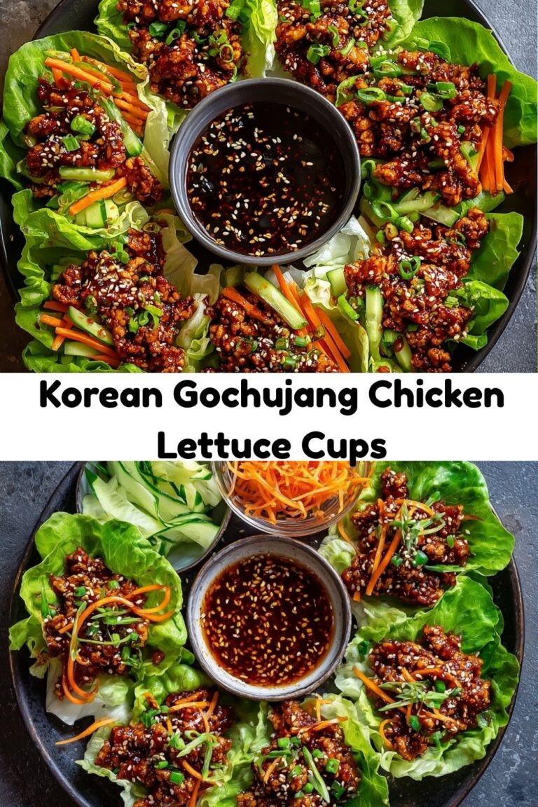Korean Gochujang Chicken Lettuce Cups : Spicy, Sticky & Light - The ...