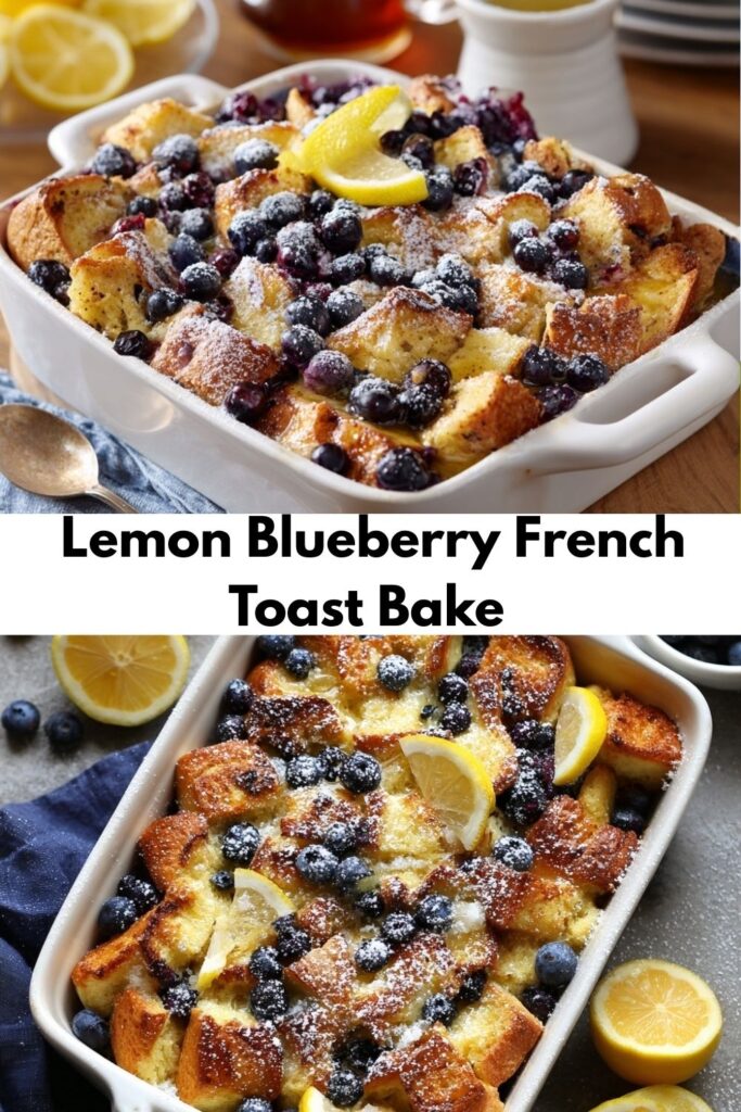 Lemon Blueberry French Toast Bake : Bright, Juicy & Brunch-Ready - The ...