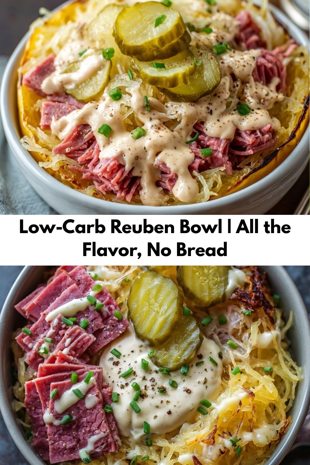 Low-Carb Reuben Bowls with Spaghetti Squash : A Comforting Deli ...