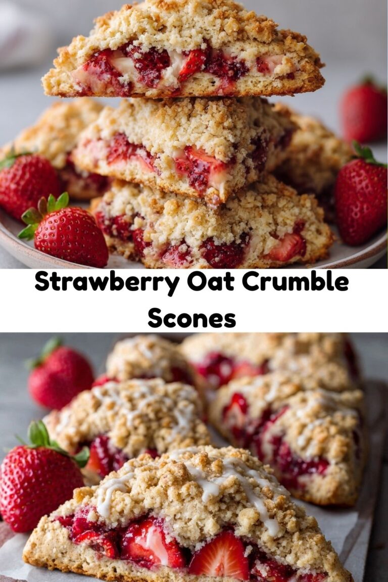 Strawberry Oat Crumble Scones : Cozy, Juicy & Made for Breakfast - The ...