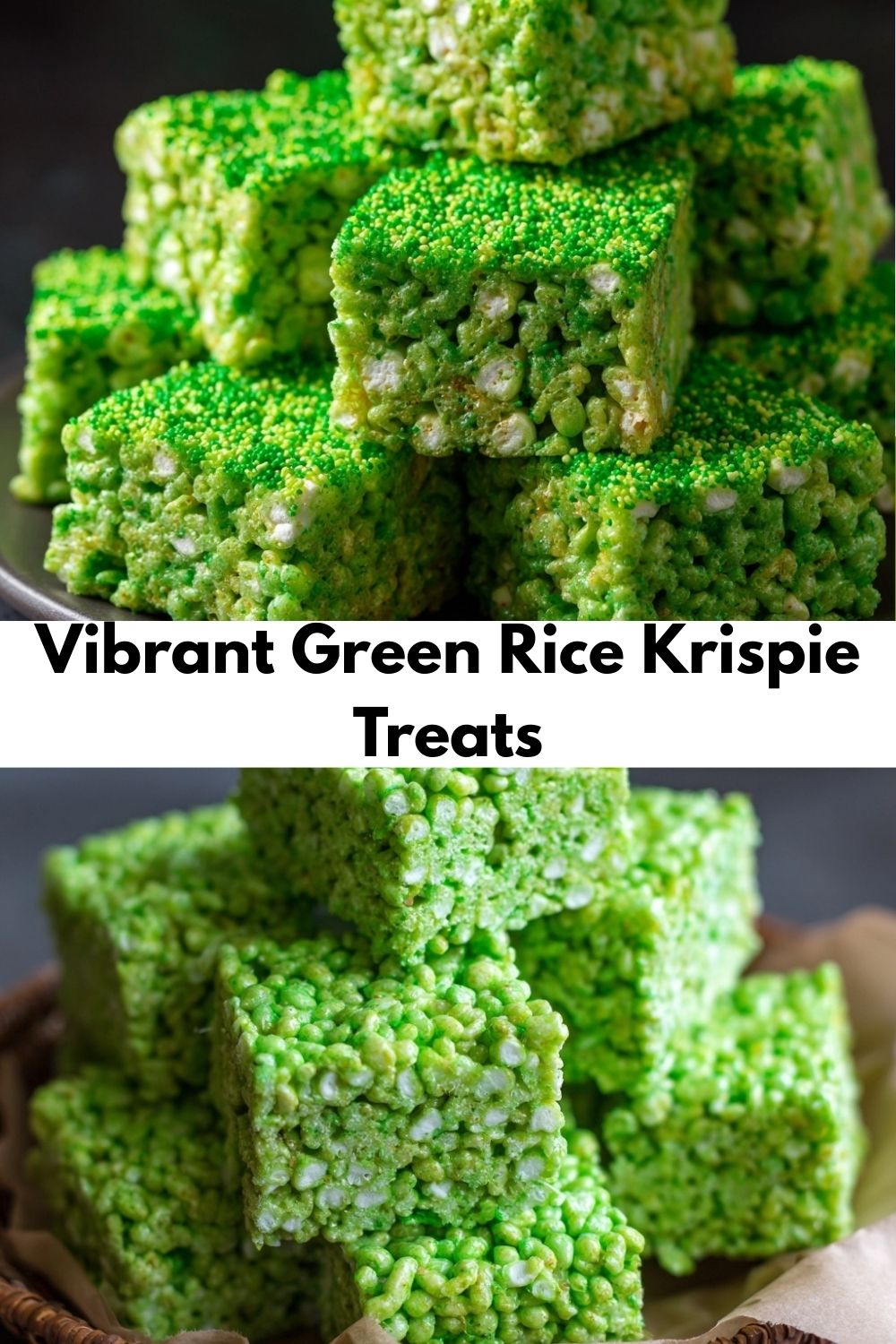 Green Rice Krispie Treats : Fun, Festive, and Perfect for St. Patrick’s ...