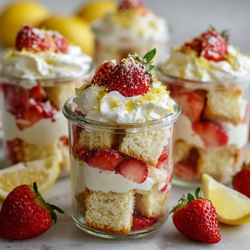 Strawberry Lemon Shortcake Parfaits : Easy No-Bake Dessert Jars - The ...