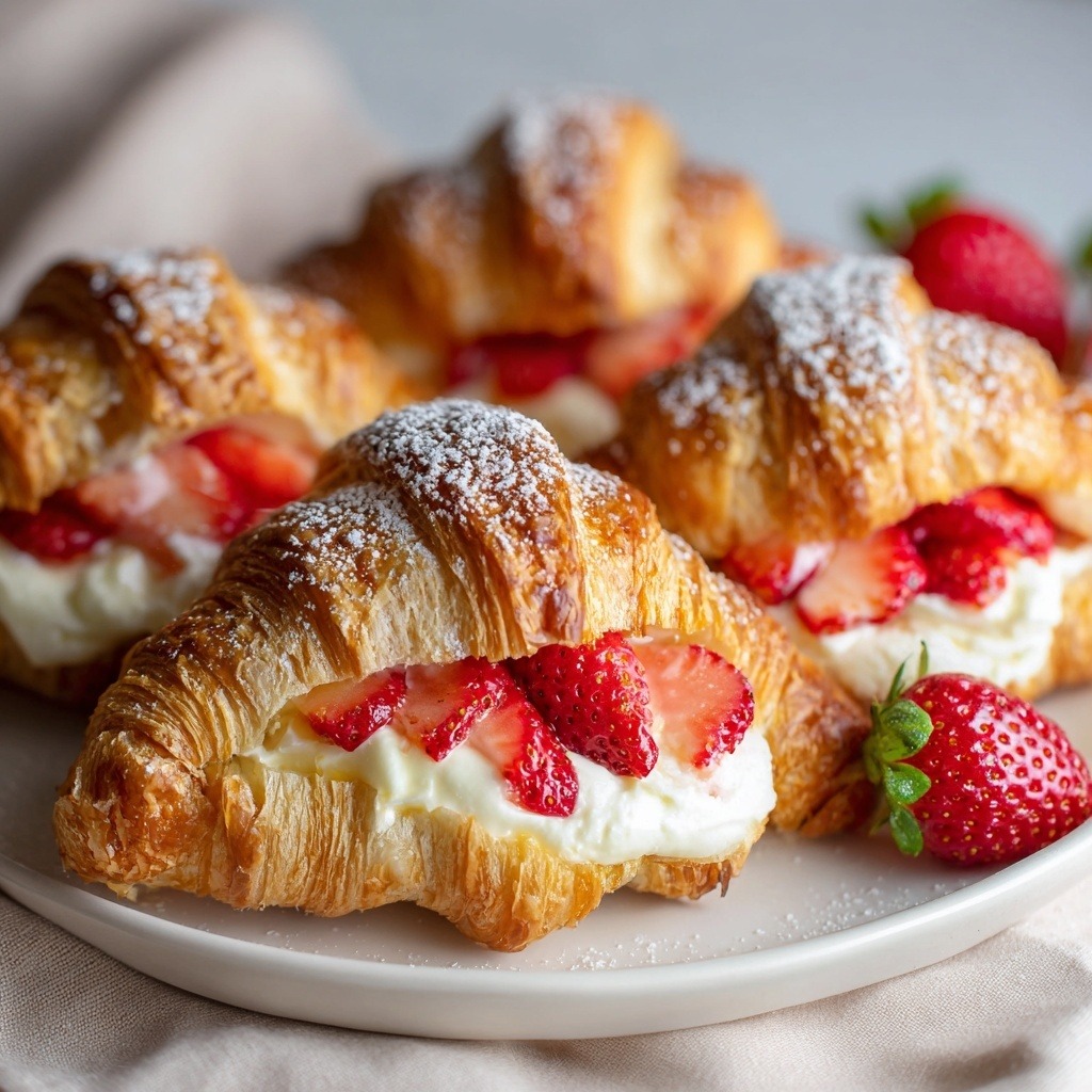 Strawberry Lemon Cheesecake Stuffed Croissants : Easy Bakery-Style ...